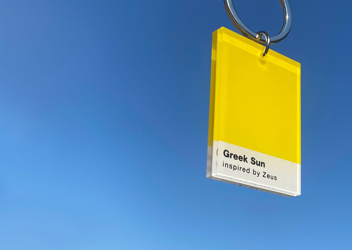 Greek Sun Key Ring – Thiki Greece